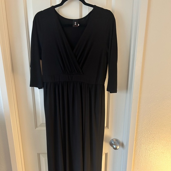 Dresses | Black Double Split Maxi Dress | Poshmark